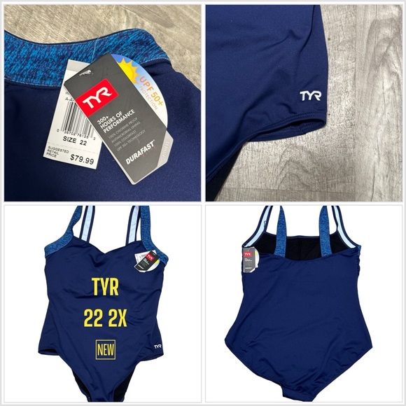 TYR | Swim | Womens Tyr 22 2x One Piece Top Padded Flowers Swim ...